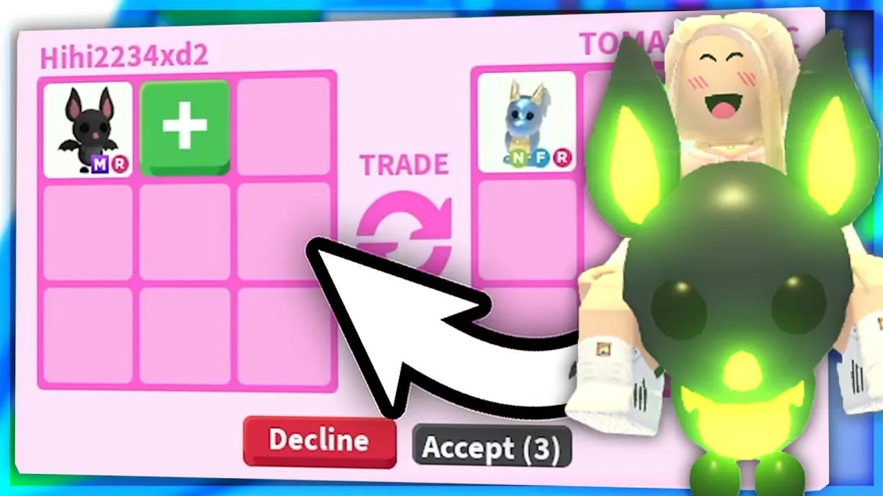 Was Traden Leute Für Eine Mega Neon Bat/Fledermaus In Roblox Adopt Me ...
