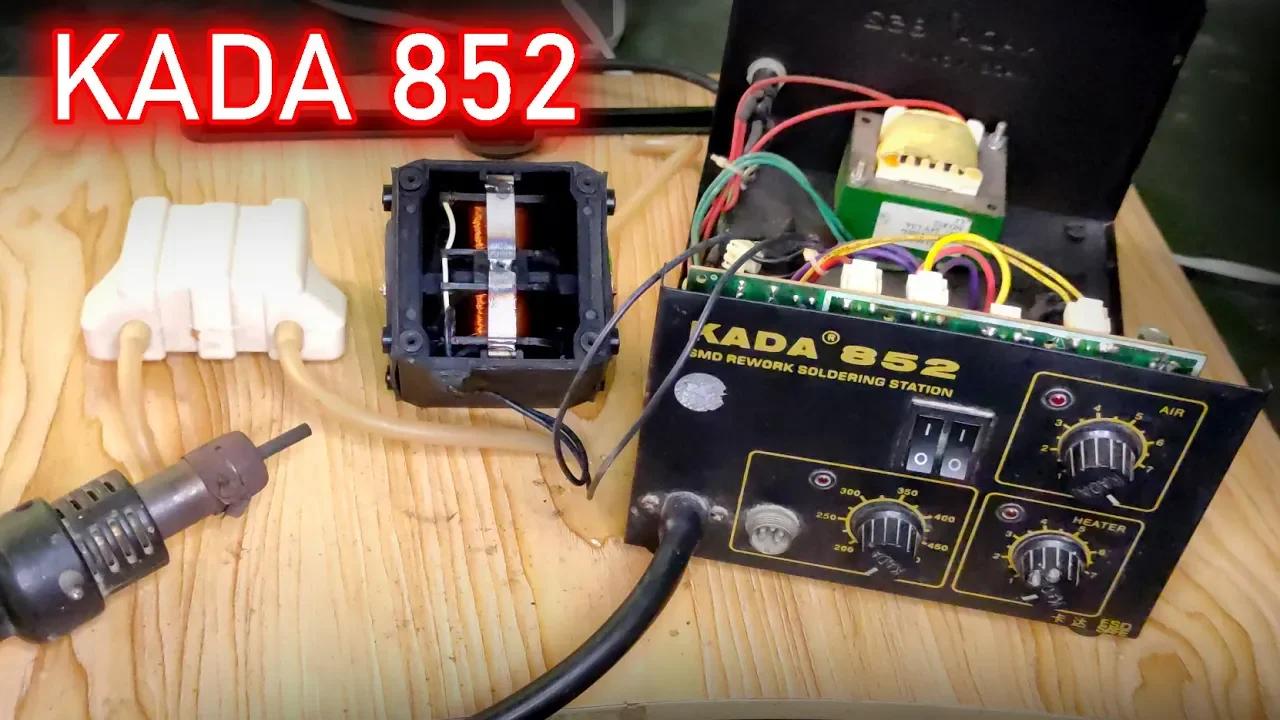 What's Inside Soldering Station KADA 852 SMD Hot Air Gun Rework Station With Solder Iron