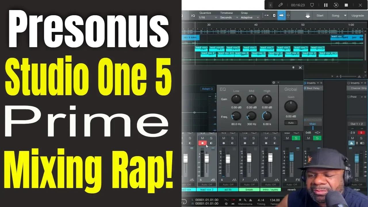 Presonus Studio One 5 Prime Is All You Need to Make Rap