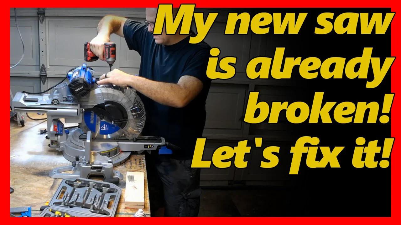 How to fix the trigger on a Kobalt 12 inch dual bevel compound sliding ...