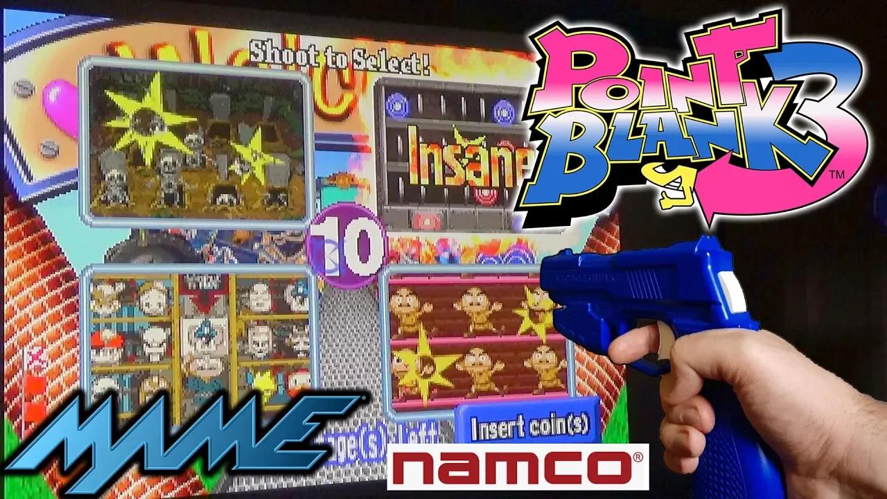 Point Blank 3 (Arcade) with Lightgun in MAME