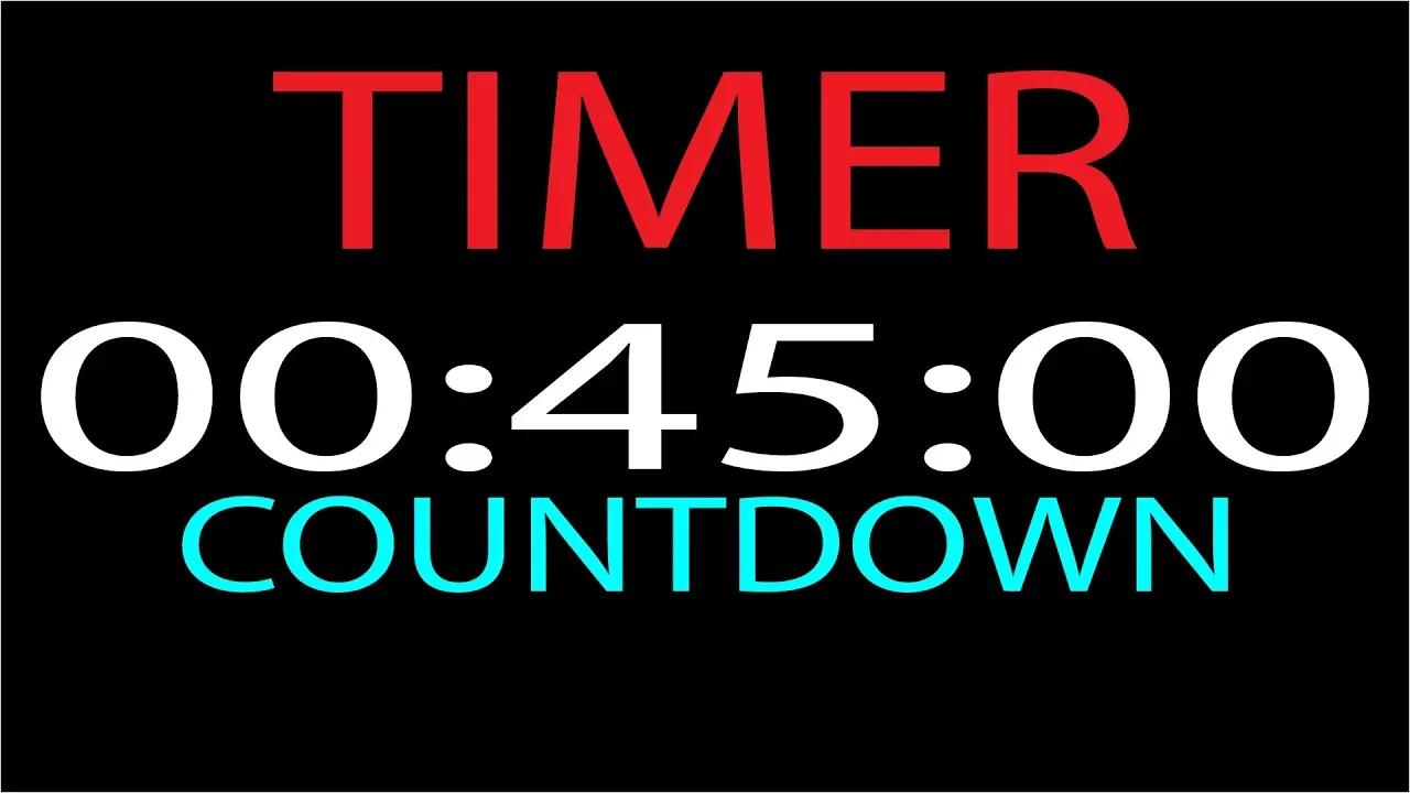 45 Minute Timer |4K|