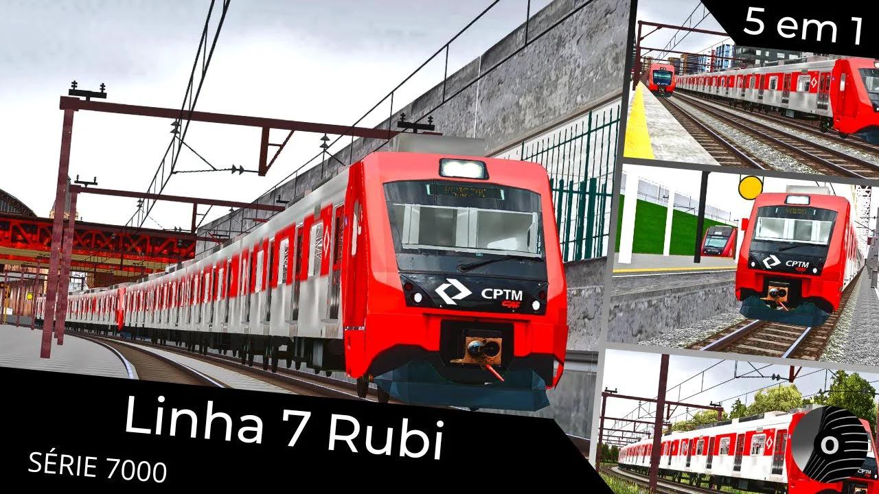 OpenBVE - LINHA 7 RUBI com o TUE SÉRIE 7000 da CPTM! Luz X Francisco Morato