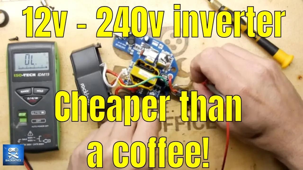 The cheapest Inverter you can buy - less than a cup of coffee!