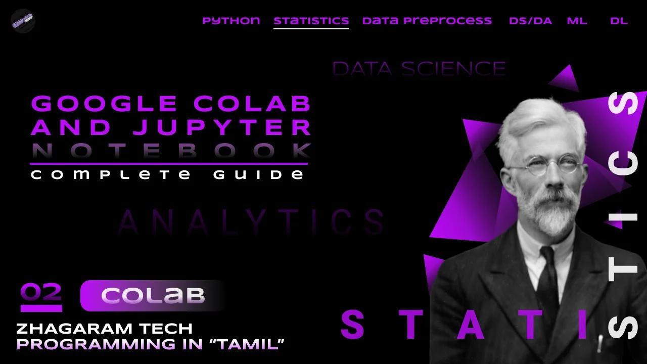 Google's colab and Jupyter Note Book Tutorials in Tamil | Data Science and Data Analytics