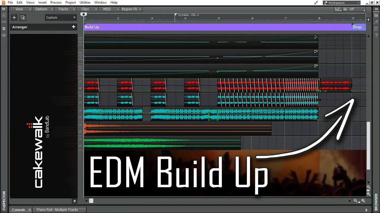 Making an EDM build up | Pitch bend in Cakewalk by Bandlab