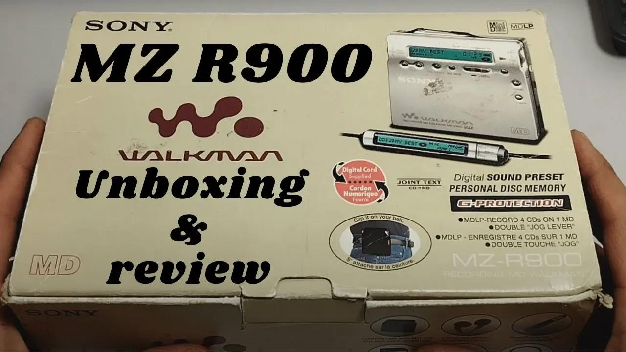 Sony MZ R900 minidisc Walkman unboxing and review