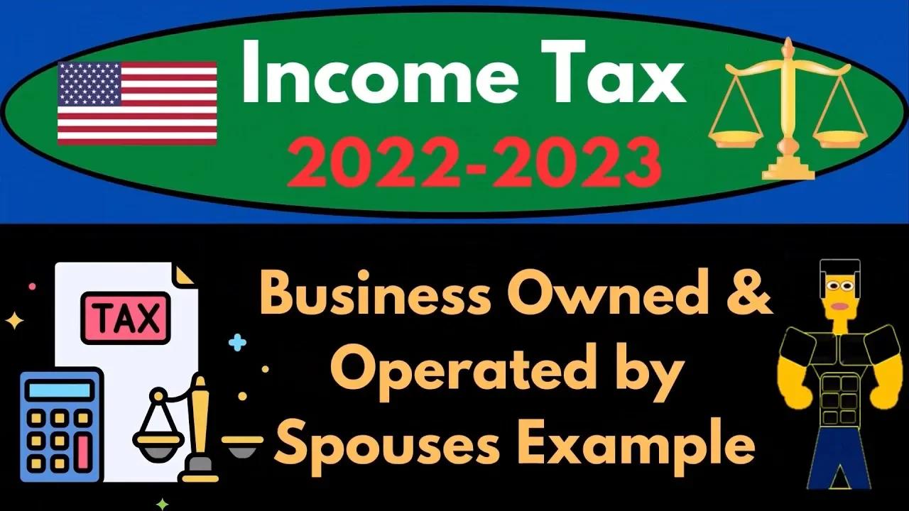 Business Owned & Operated by Spouses Example 6062 Income Tax ...
