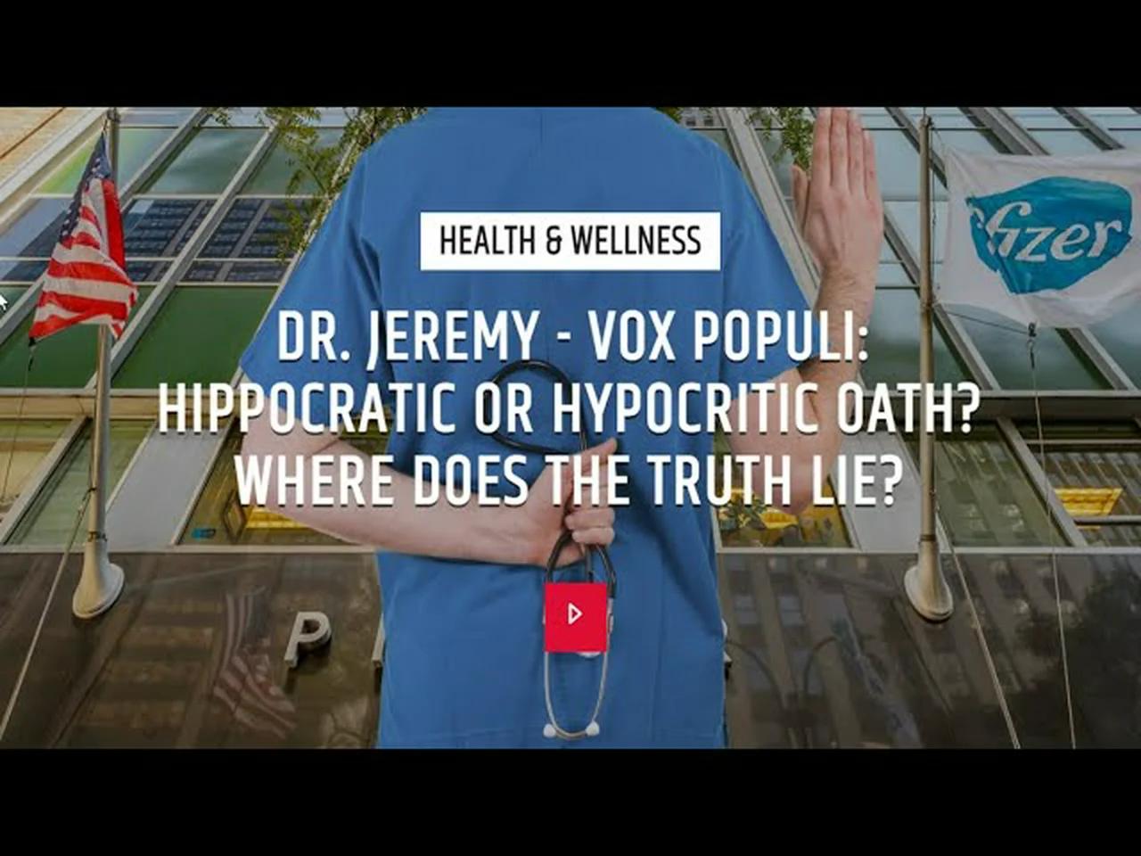 DR JEREMY : VOX POPULI : HIPPOCRATIC OR HYPOCRITIC OATH? WHERE DOES THE ...