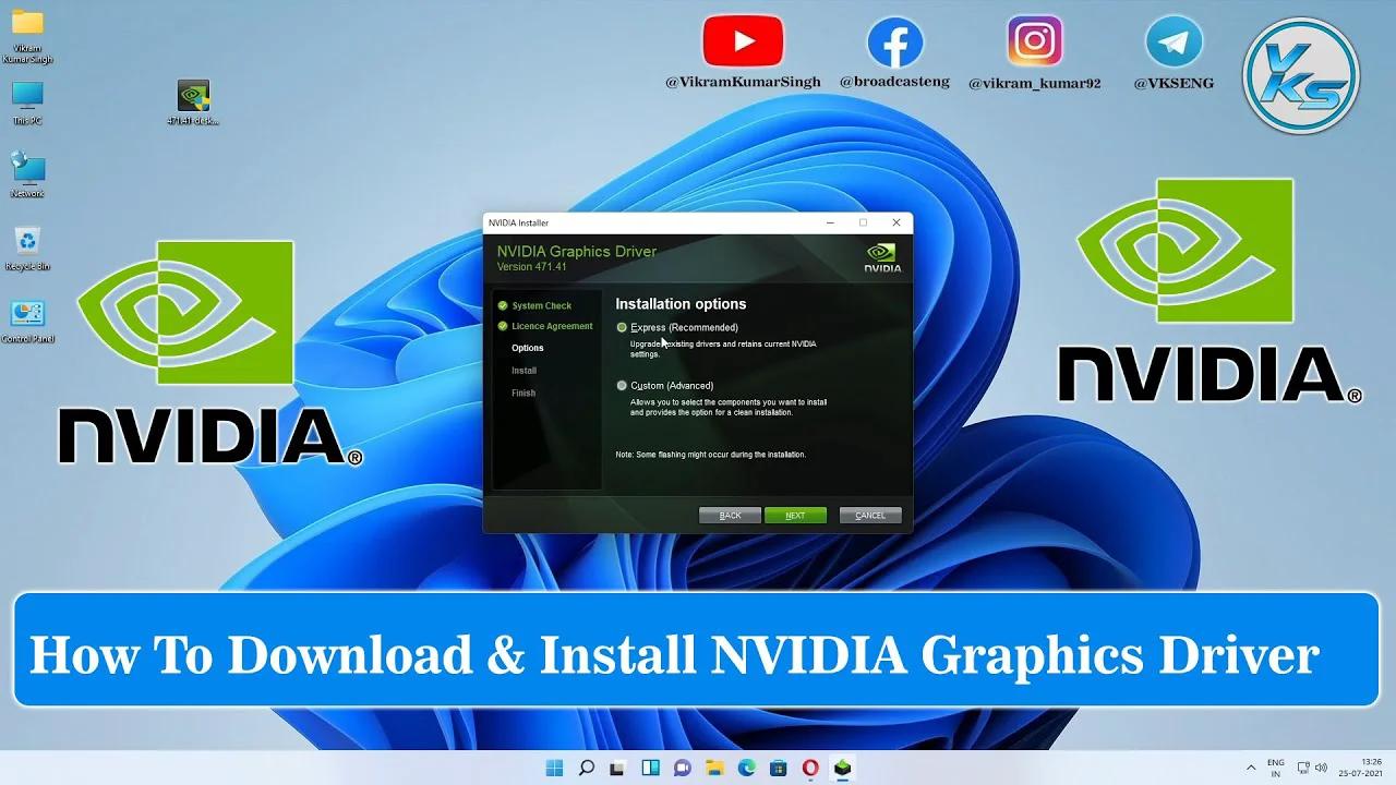 How To Download And Install Nvidia Graphics Driver in Windows 11/10 (official)