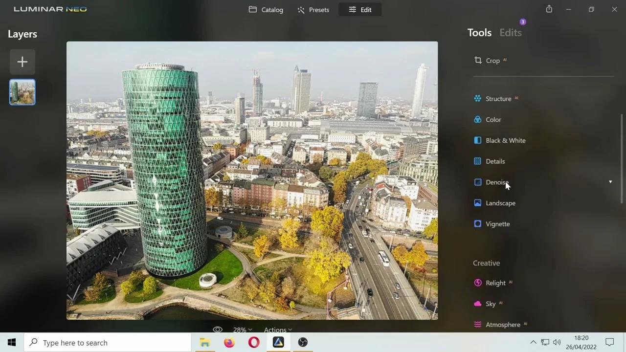 West Tower in Luminar Neo