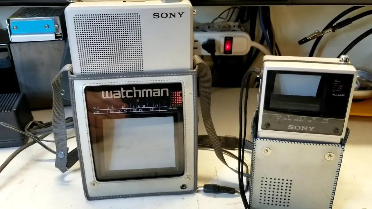 Sony Watchman FD-40A ("Flat" CRT from 1985)