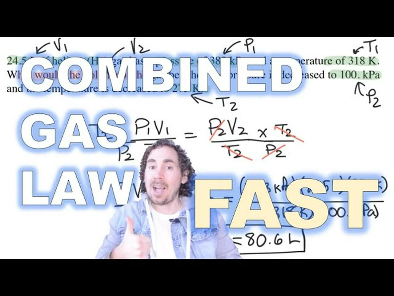 Combined Gas Law | Chemistry Homework in 3 MINUTES