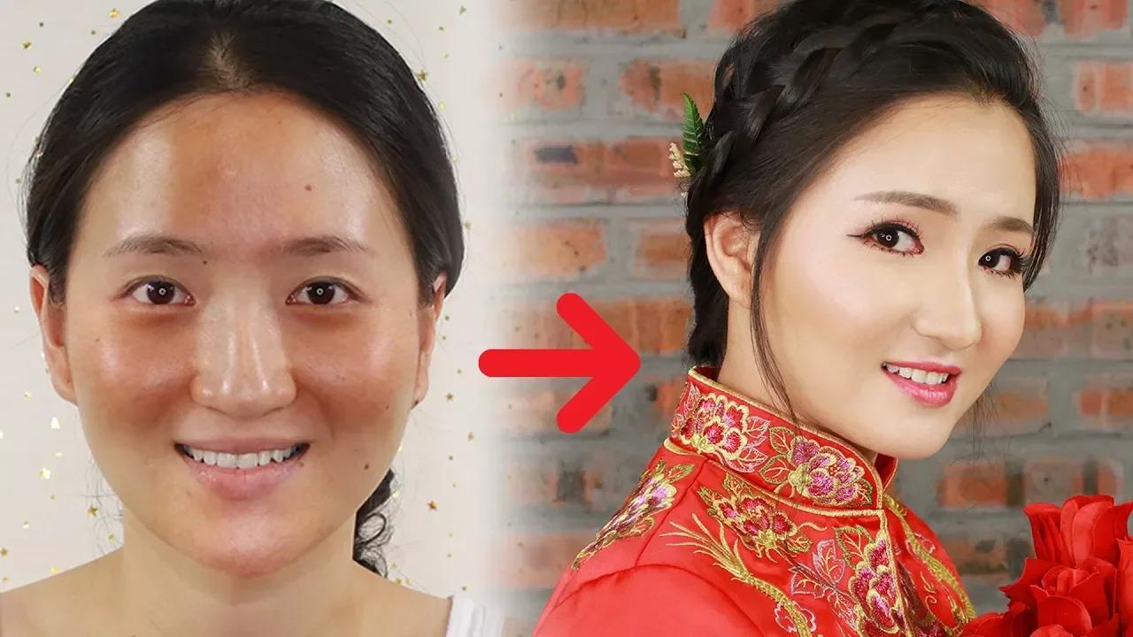Makeup Transformation Before and After (Chinese Wedding Makeup) 💃💃