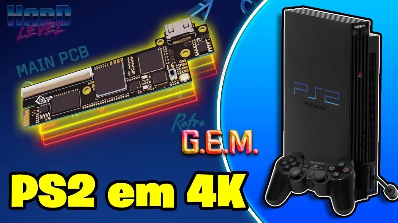 Retro Gem no PS2! Mod HDMI 4k para Playstation 2! Gráficos insanos como ...
