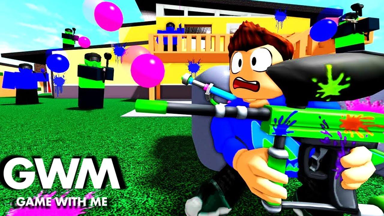 🔴 GAME WITH ME Battle Challenge - Mega Squad vs Mo pt. 3 - Big Paintball!