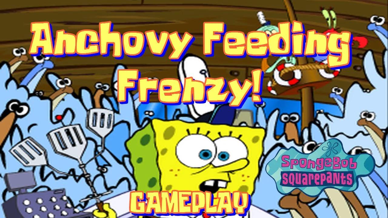 Spongebob Squarepants Anchovy Feeding Frenzy Gameplay