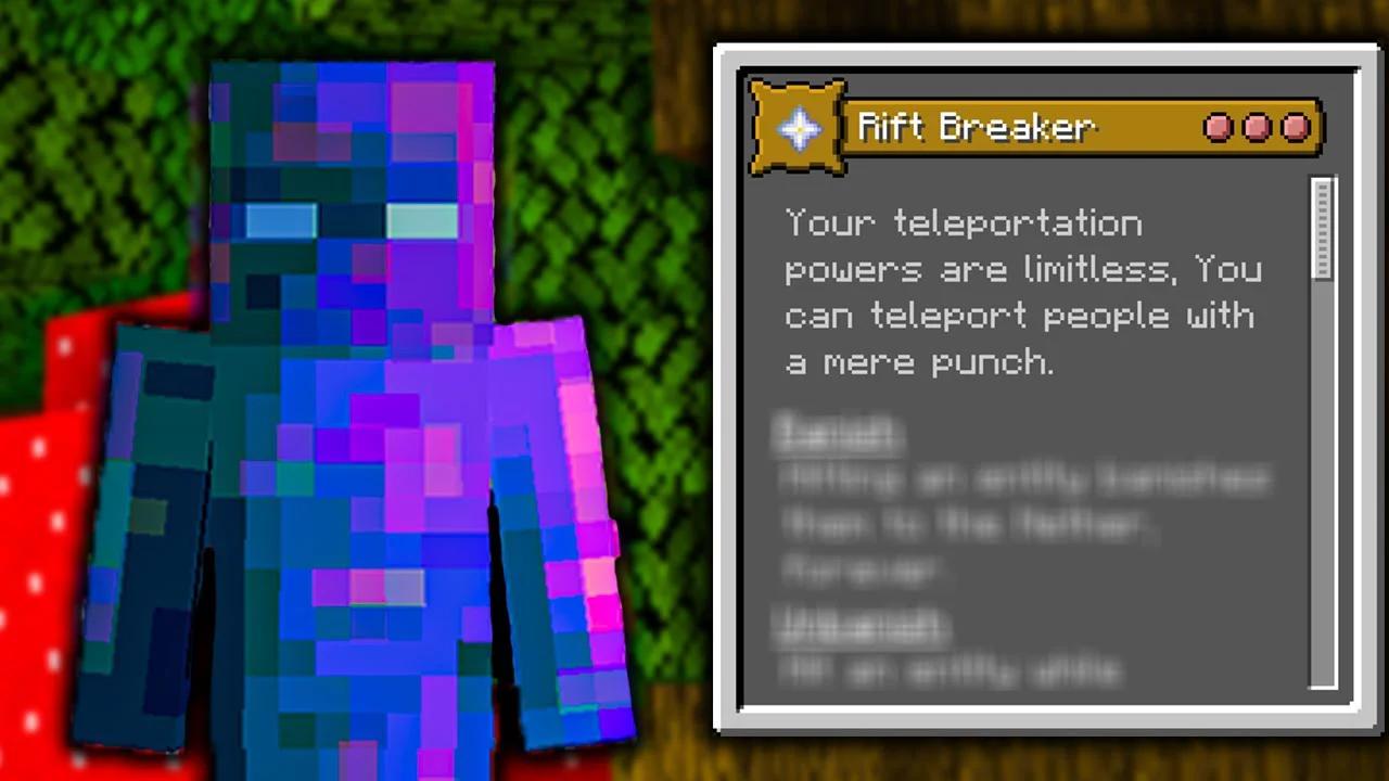 Minecraft Origins Mod - Rift Breaker Origin (Custom Origin) Minecraft Origins Mod - Rift Breaker Origin (Custom Origin)