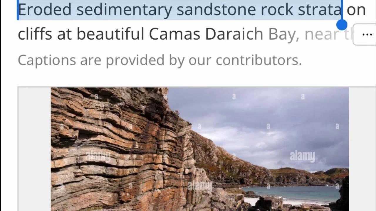 Eroded Sedimentary Sandstone Rock Strata aka Meltology