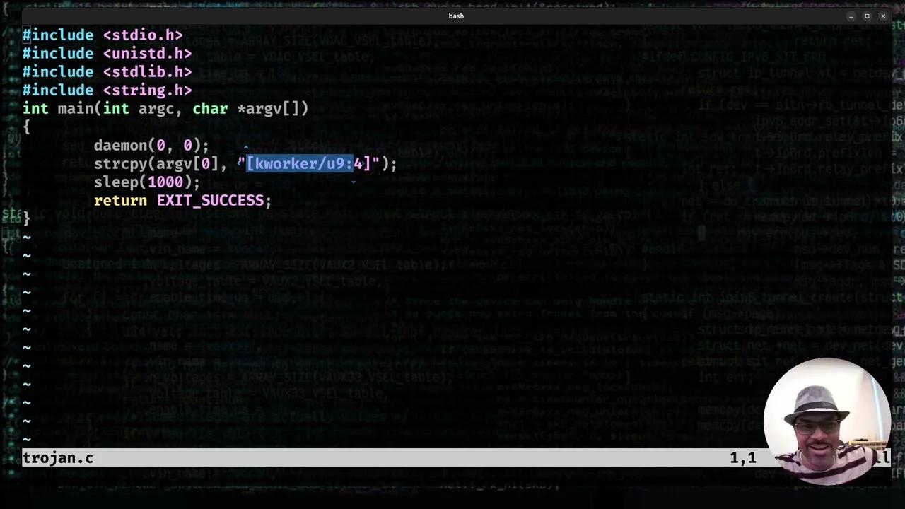 Linux command-line: Identify trojan processes hiding in plain-sight