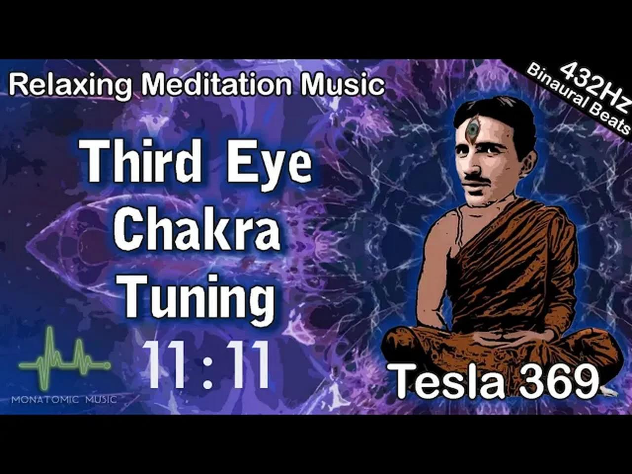 Third Eye Chakra Tuning 432 hz | Binaural Beats| Meditation | 11:11