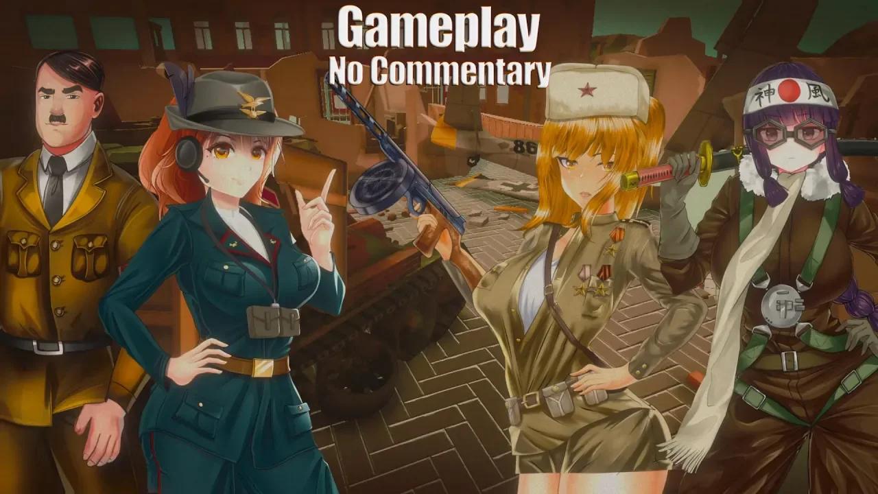 SEX with HITLER 2 Gameplay No Commentary a Top-Down Shooter / VN Game