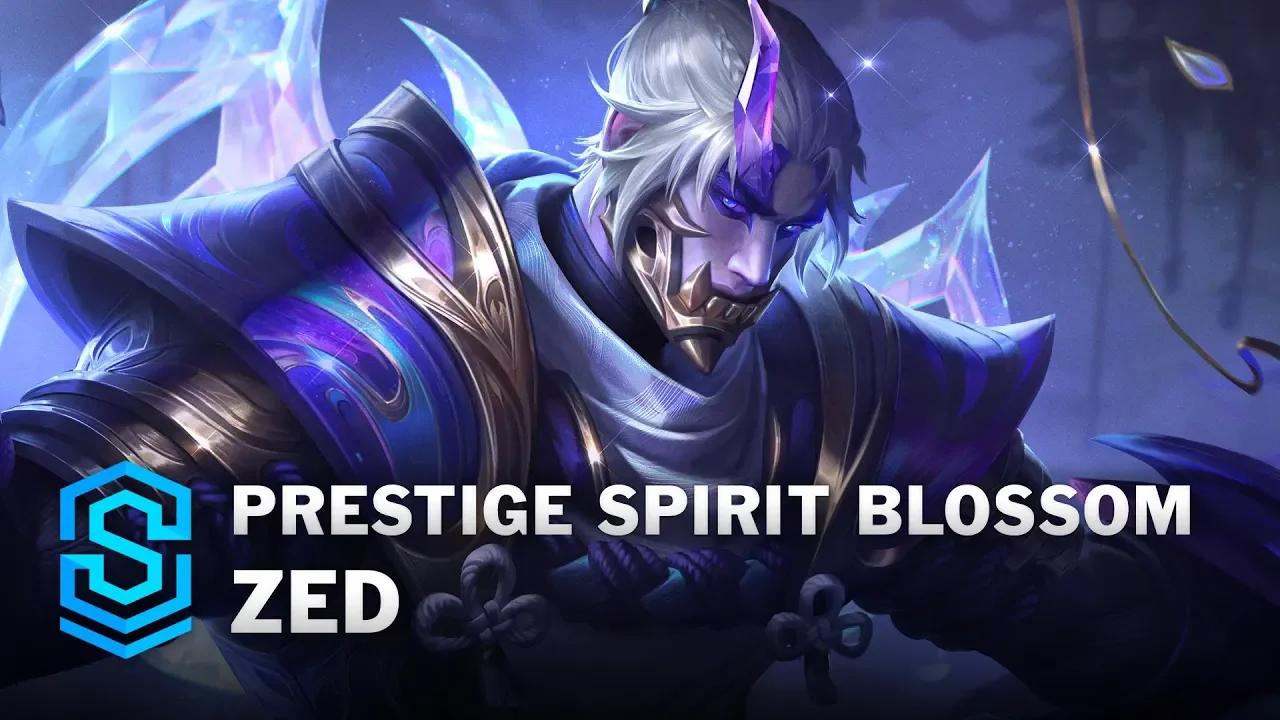 Prestige Spirit Blossom Zed Skin Spotlight - League of Legends