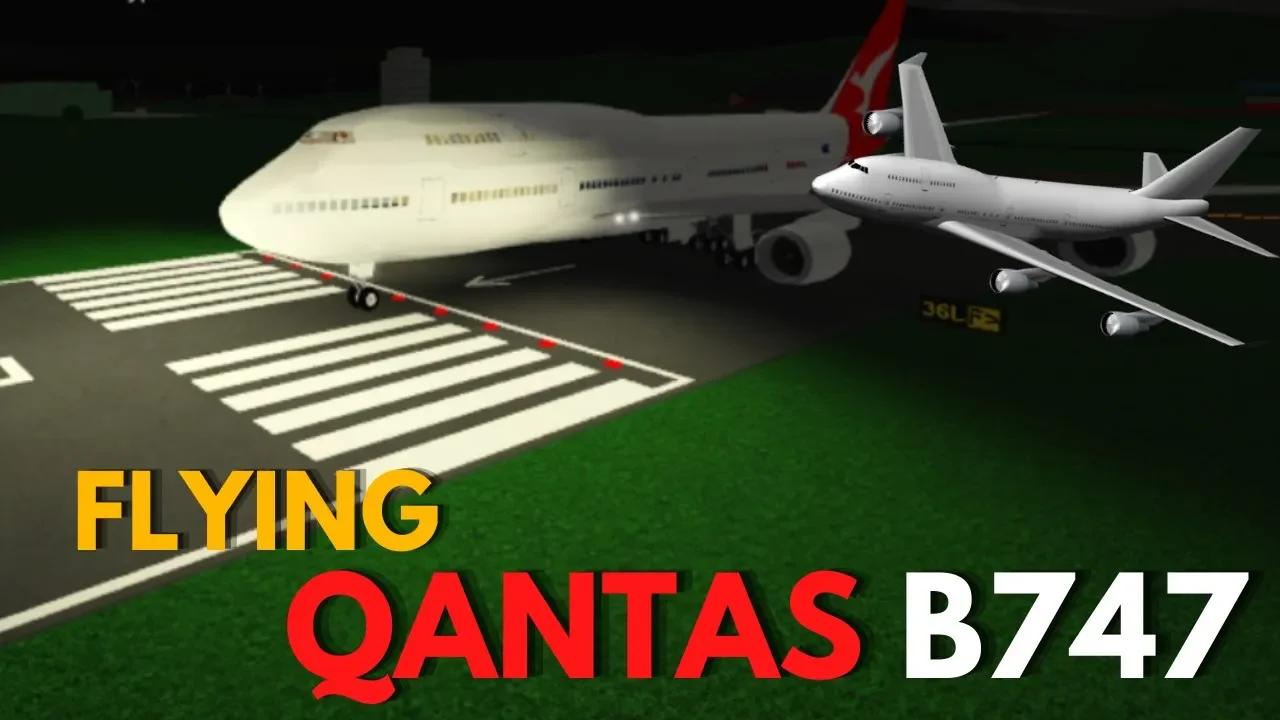 Piloting the QANTAS 747! | Queen of the Skies | Pilot Training Flight ...