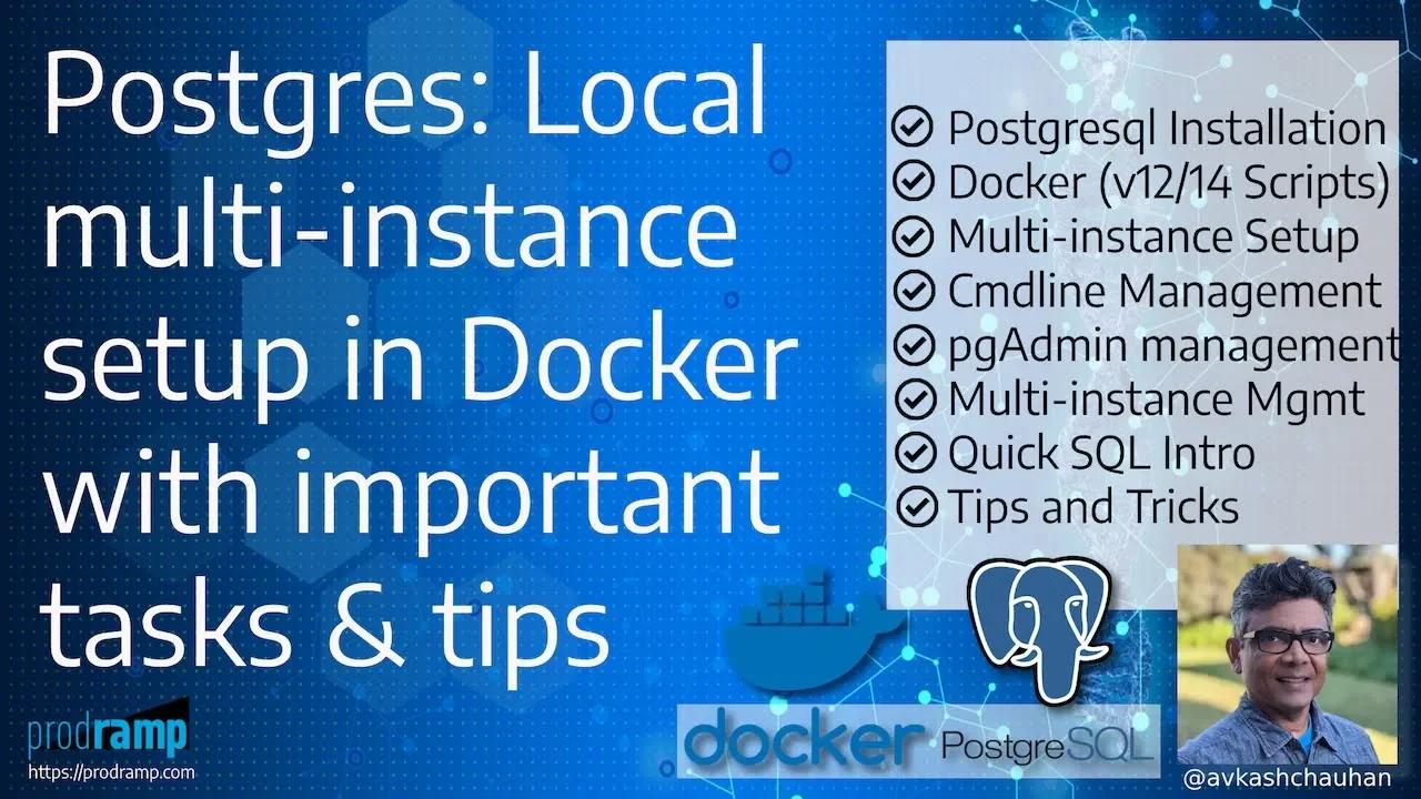 Postgres Db Multi Instance V12 And V14 Setup In Docker With Pgadmin 