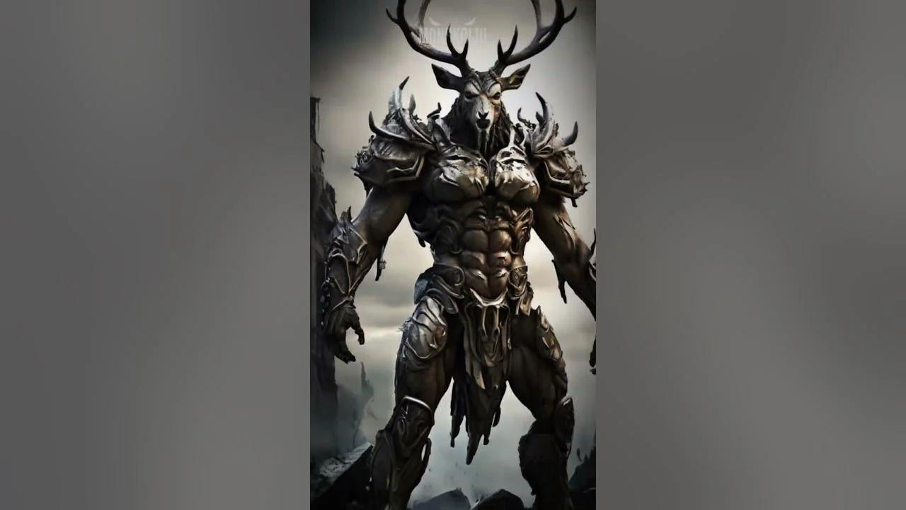 Epic Humanoid Deer in Armor #FantasyArmor #MythicalCreatures #EpicDesigns