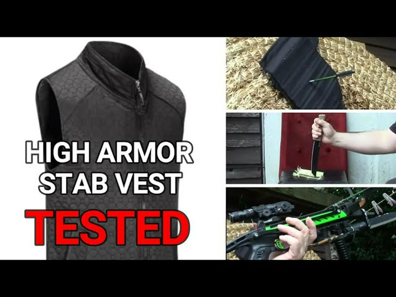High Armor Stab Proof Vest Tests and Review (U.K self defence)