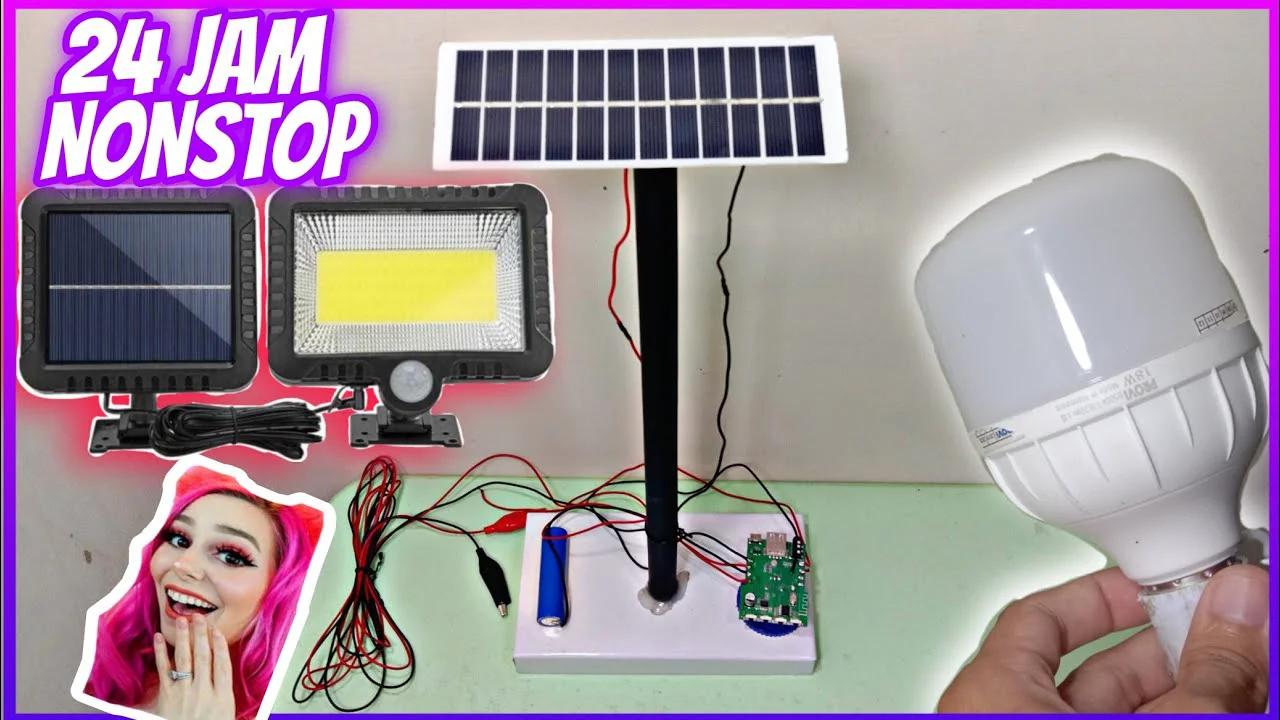 Cara Membuat Lampu Emergency Solar Panel Tenaga Surya LED Flashlight ...