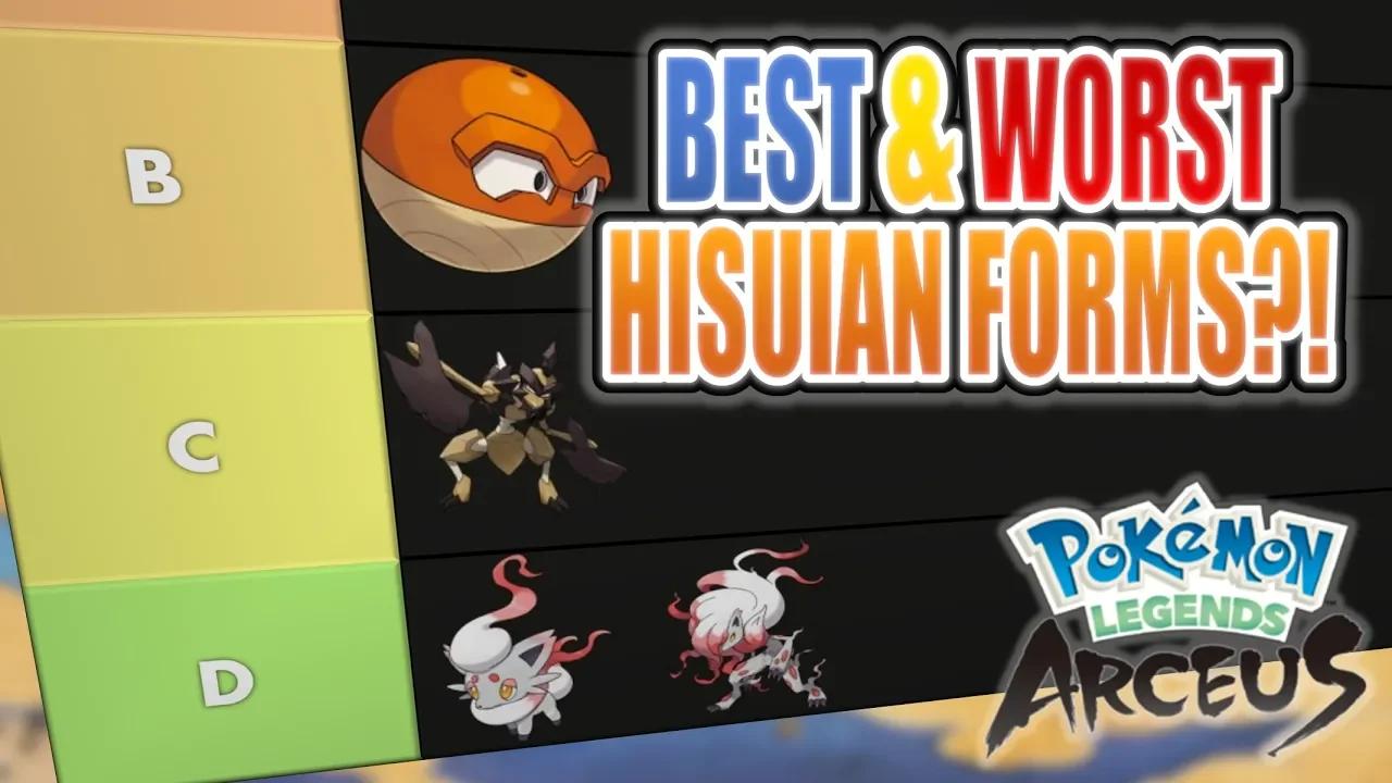 Ranking ALL Hisuian Pokémon & Forms So Far! Pokémon Legends: Arceus ...