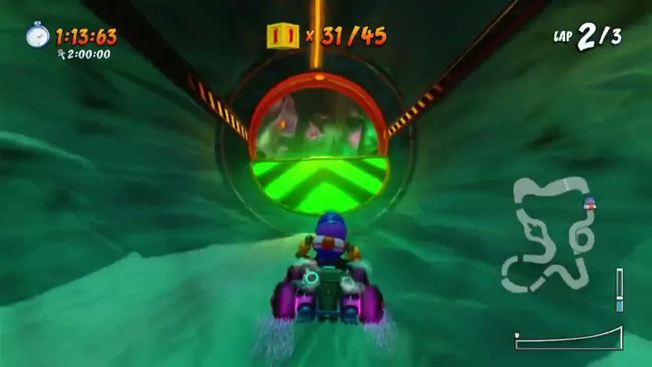 Deep Sea Driving Gold Relic Race Gameplay - Crash Team Racing Nitro ...