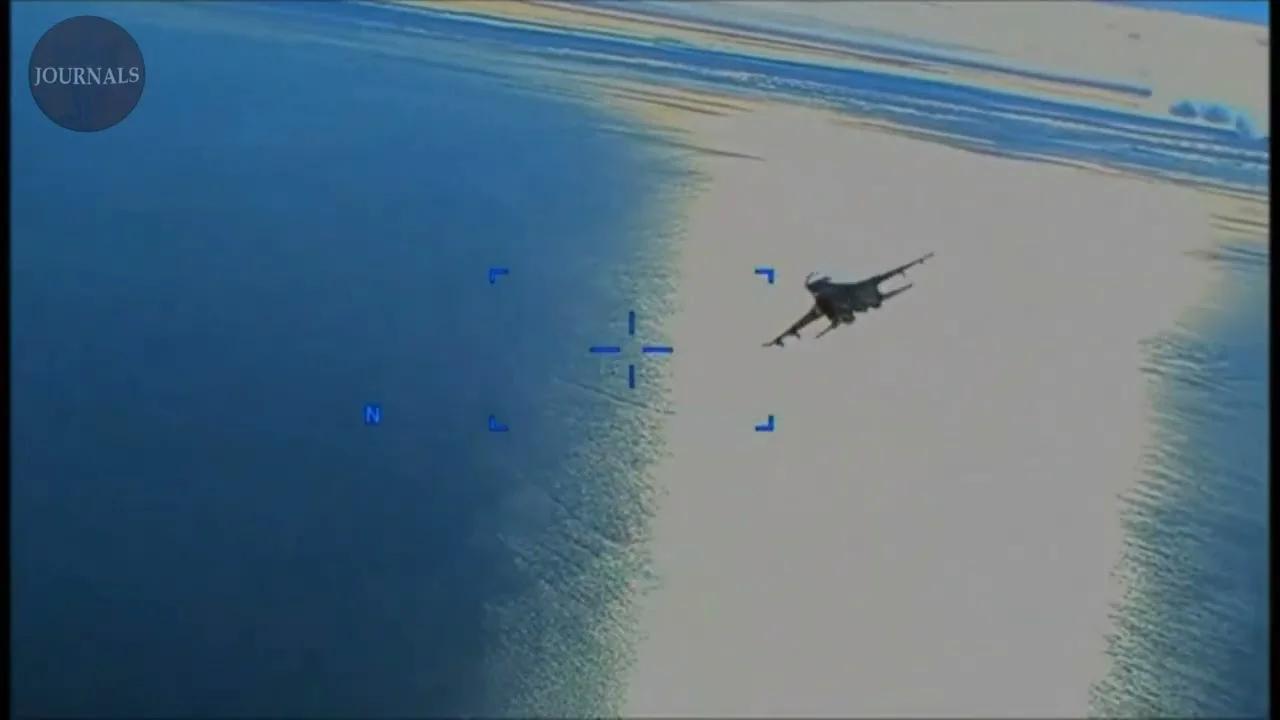 Pentagon releases video of drone chased by Russian jet. / U.S. Drone ...