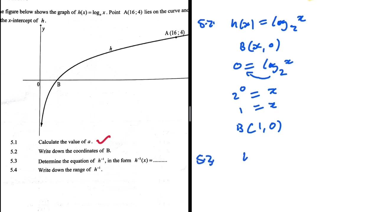 Log & Exponential Functions Grade 12 Prelim 2024