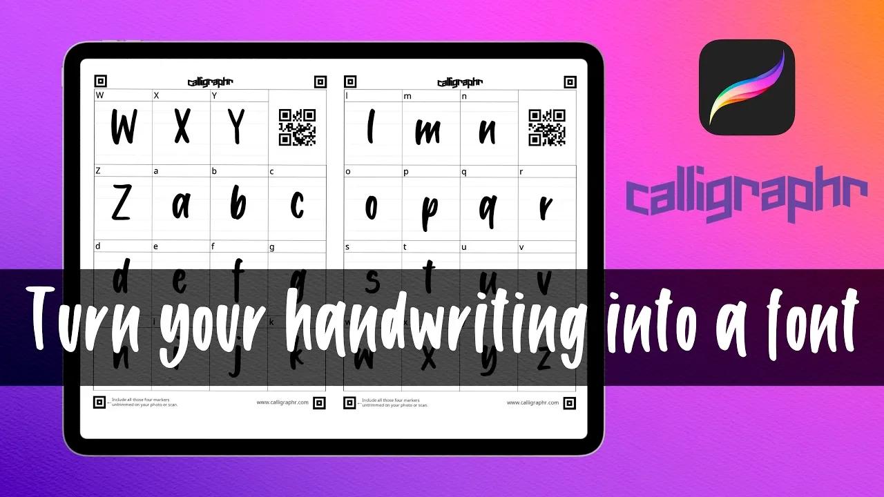 How To Turn Your Handwriting into a Font! *EASY* Tutorial