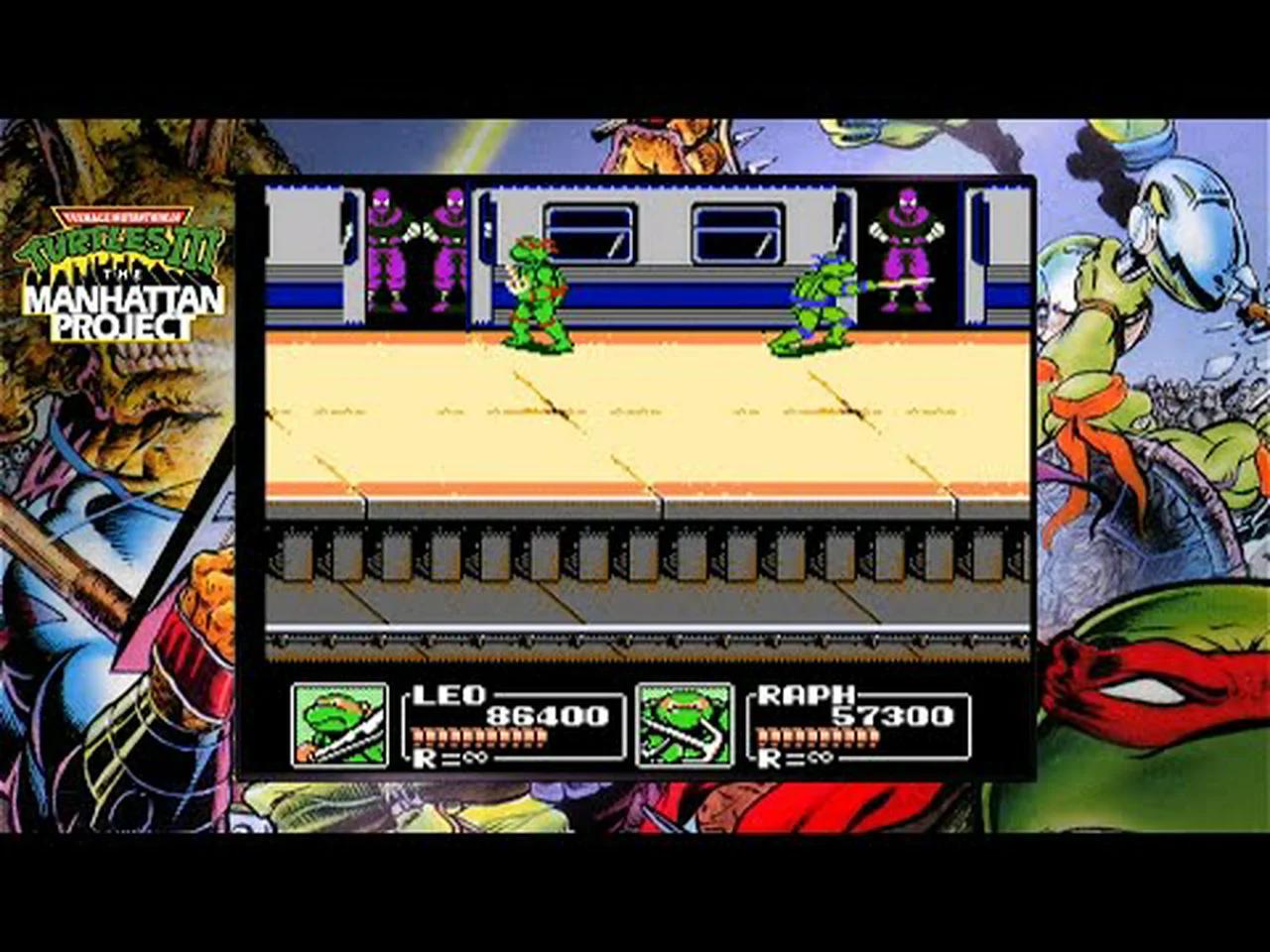 TMNT Cowabunga Collection - TMNT 3 Co-op Part 2 (Online via Parsec and Titan One)