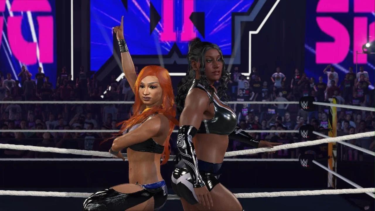 WWE 2K24 - Jacy Jayne and Jazmyn Nyx VS Meta-Four WWE 2K24 - Jacy Jayne and Jazmyn Nyx VS Meta-Four
