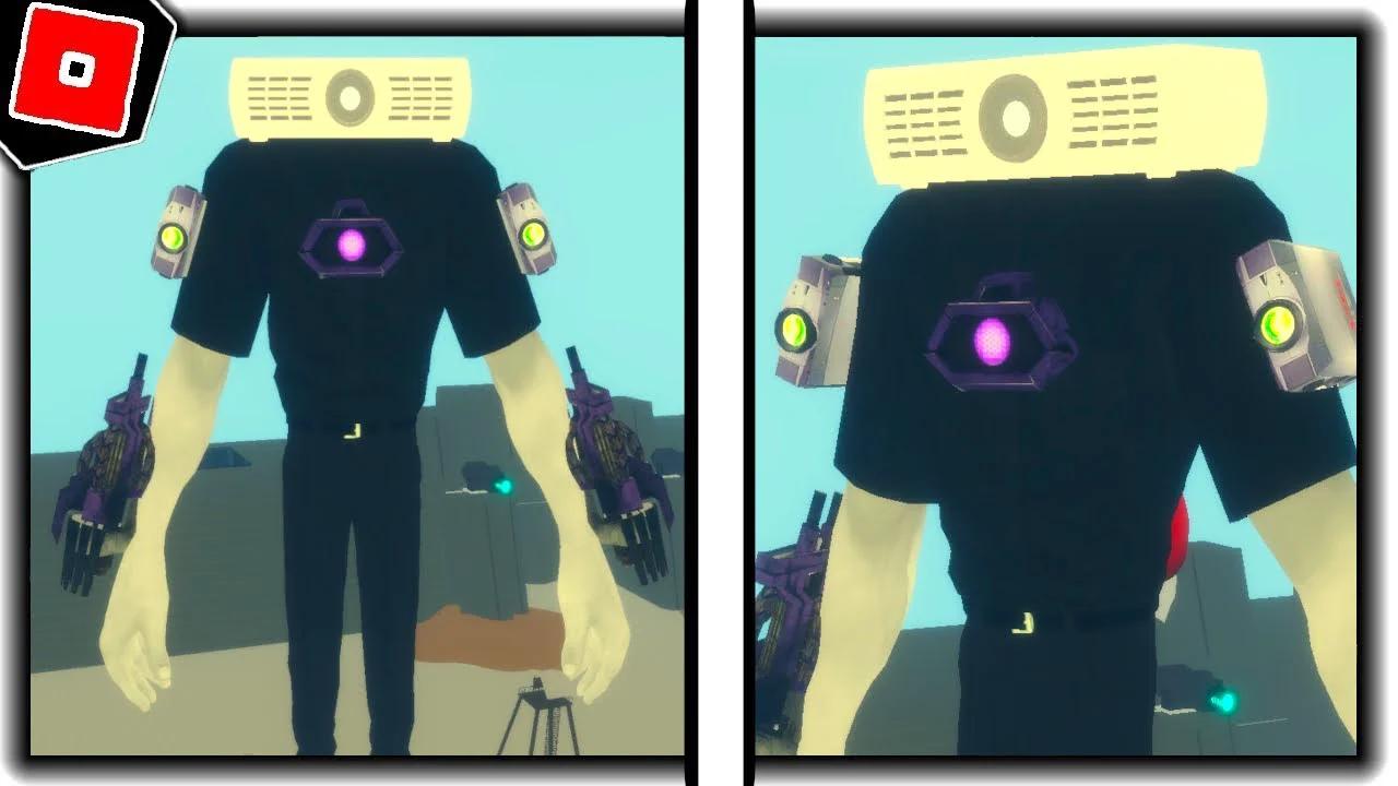 How to get TITAN PROJECTOR MAN BADGE and MORPH in SKIBIDI MULTI RP ...