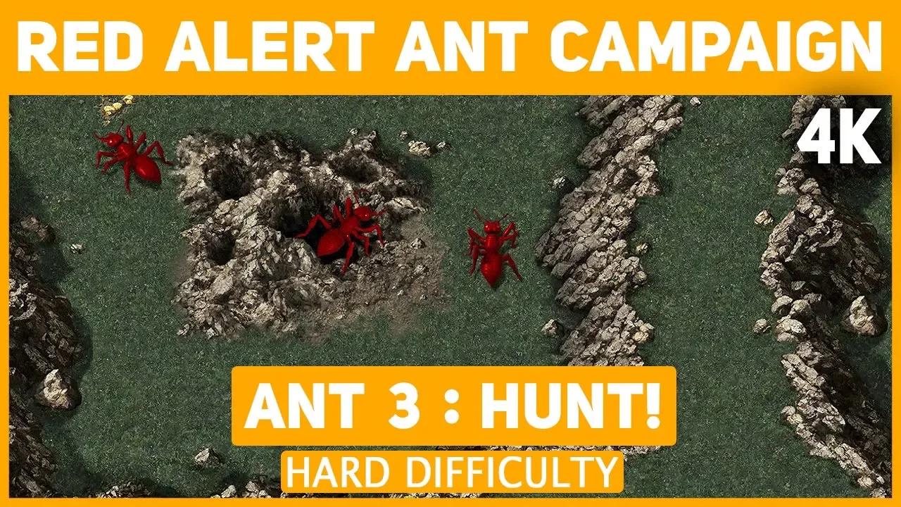 Red Alert Remastered 4K - Ant Campaign - Mission 3: Hunt! - Hard Difficulty