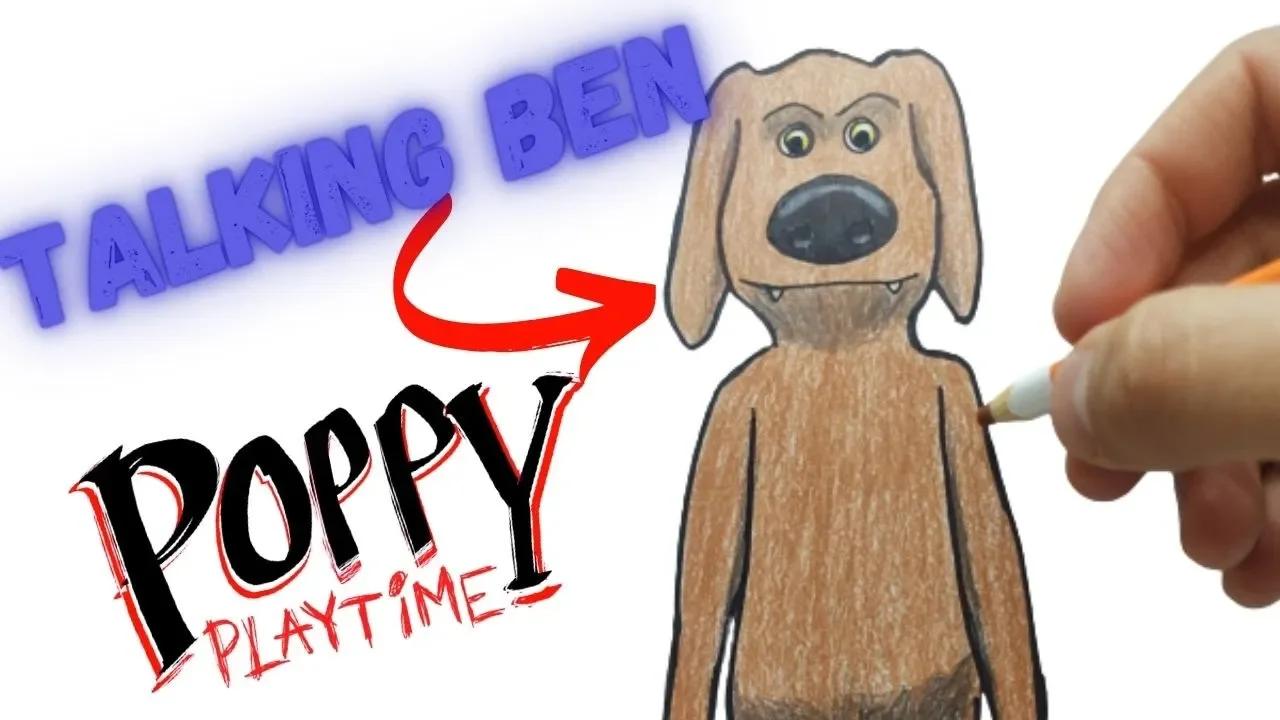Como DIBUJAR a TALKING BEN de POPPY PLAYTIME /How to DRAW TALKING BEN from POPPY PLAYTIME