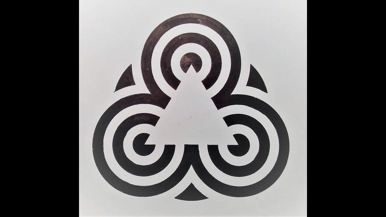 Drawing Crop Circle Geometry: Triangle and Circles, Frome, Somerset ...