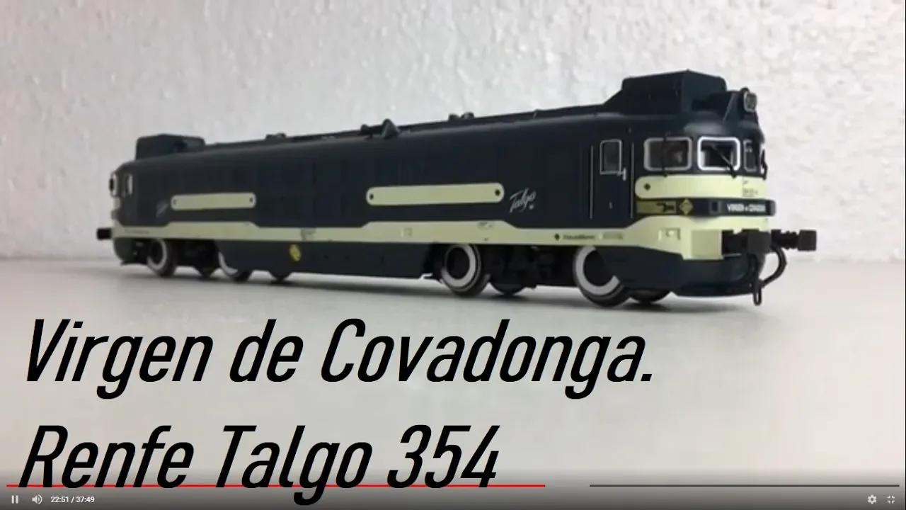 Locomotora 354.001 Virgen de Covadonga. Electrotren E2365. Época IV-V ...