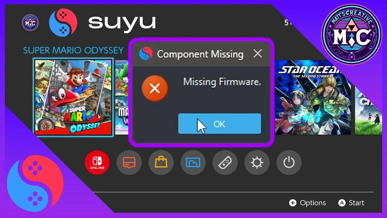 Suyu Requires Firmware to play games now!