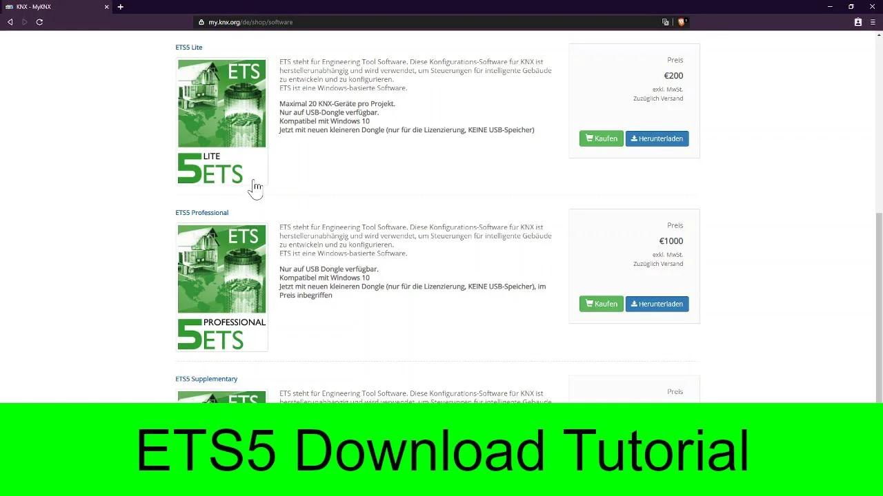 ETS5 Download Tutorial | ETS ohne Login herunterladen | KNX | ElektrikTrick