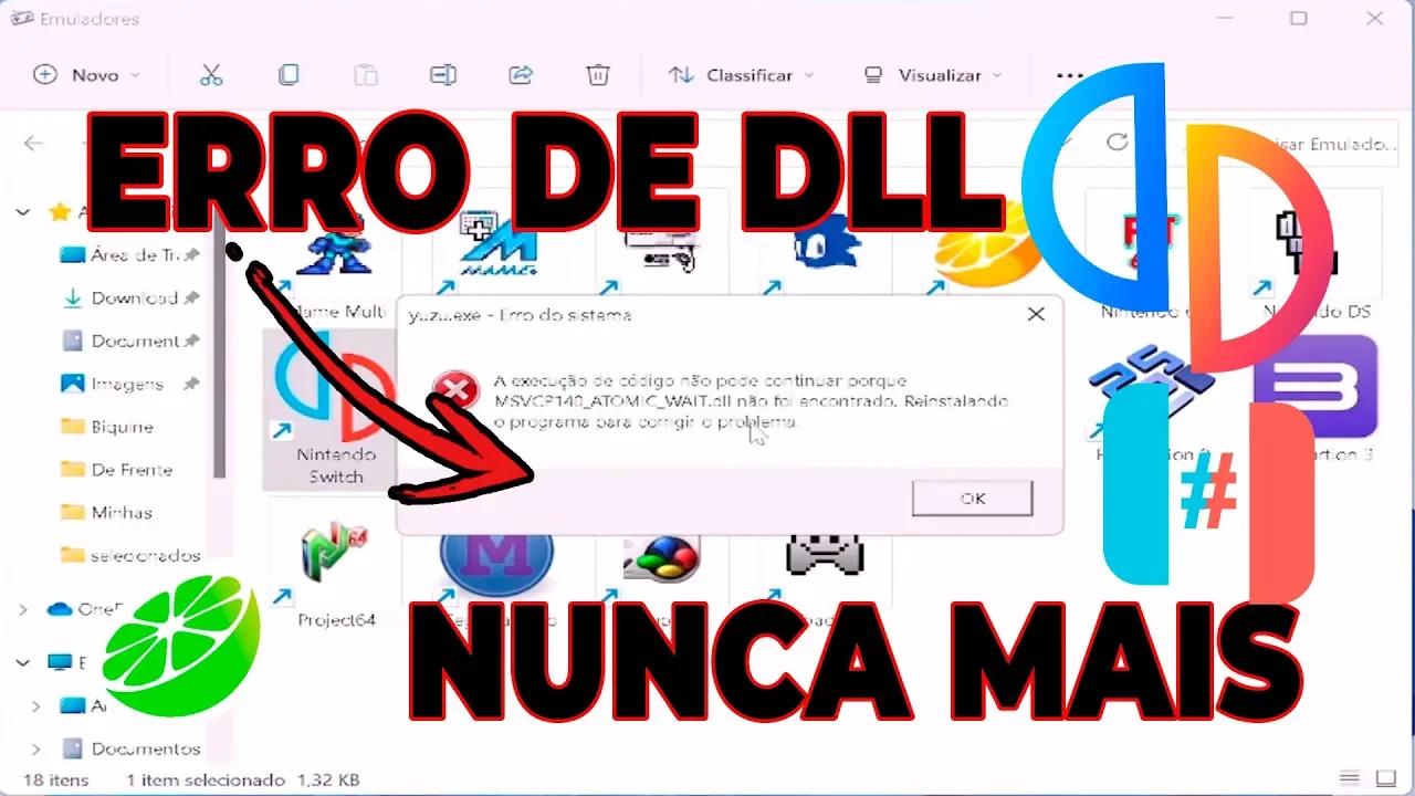 Resolver erros de DLL nos emuladores YUZU, SUYU, RYUJINX E SUDACHI