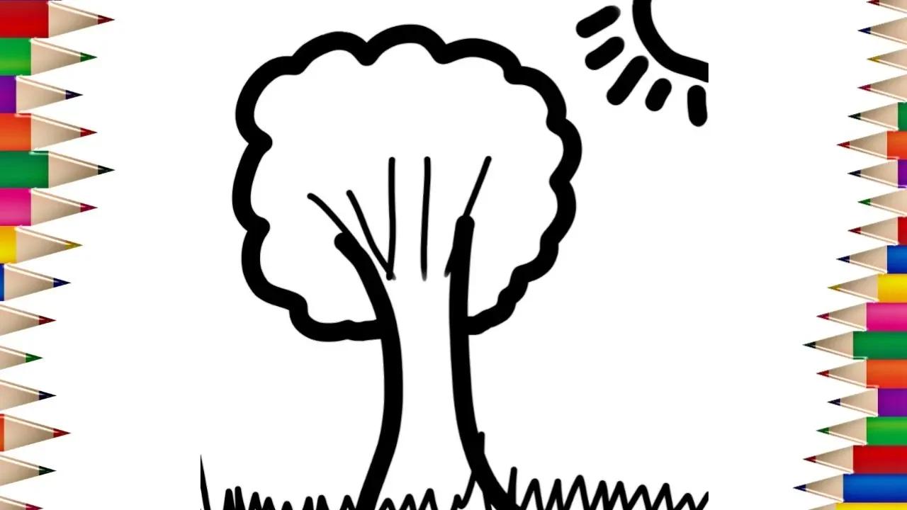How To Draw Tree For Kids