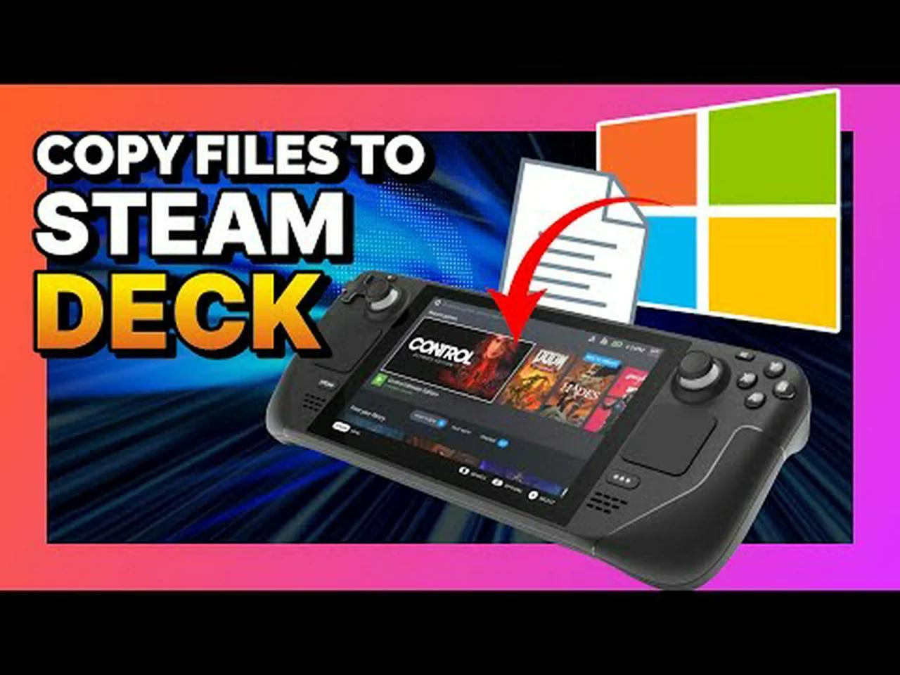 How to copy files to your Steam Deck from a Windows PC.