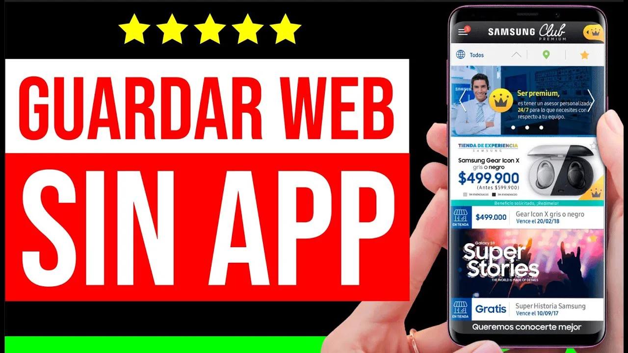 Como Guardar Una Pagina Web En Mi Celular Sin Programas Gratis FACIL Y RAPIDO